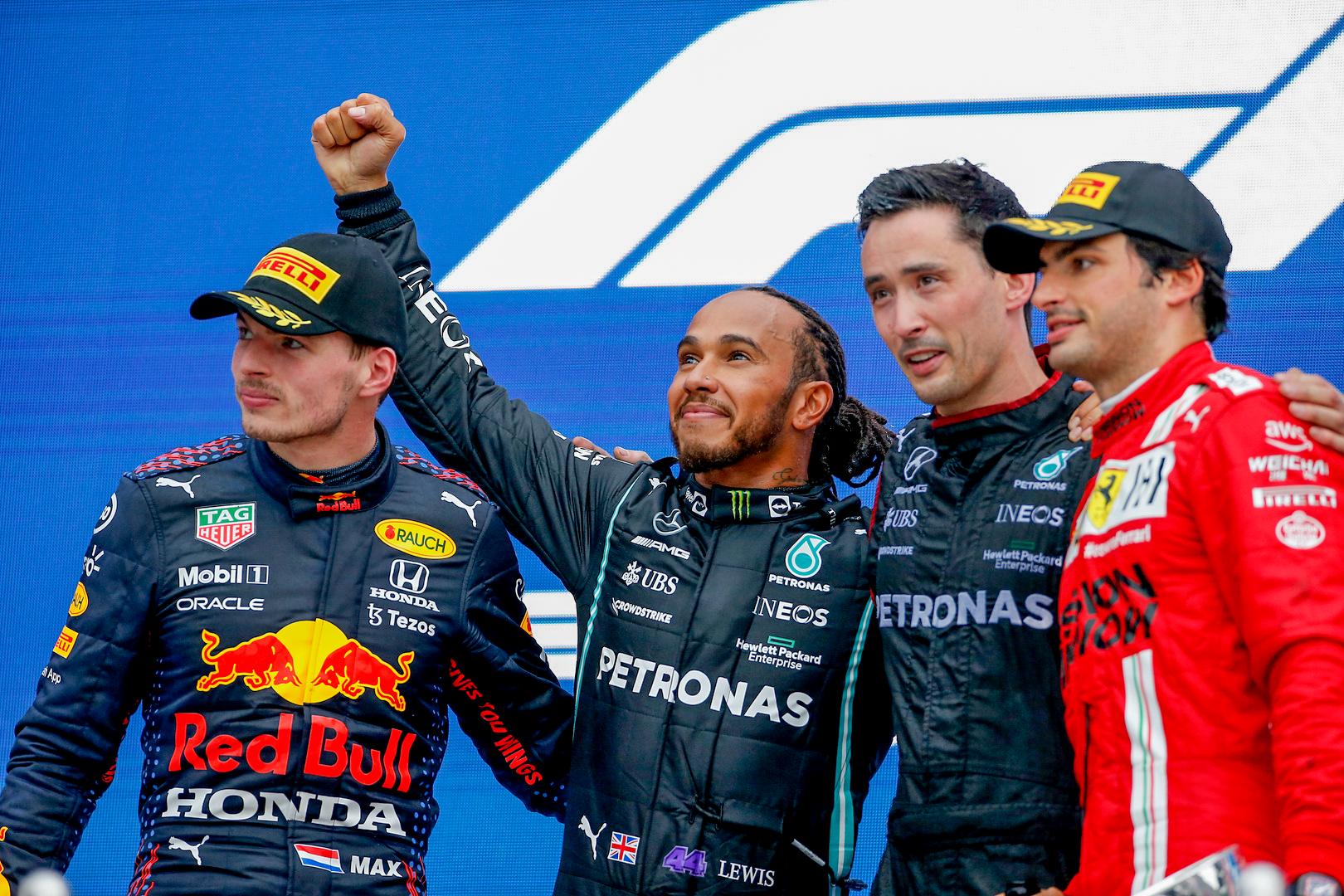 Lewis claims an historic 100th F1 career victory for the Mercedes-AMG ...