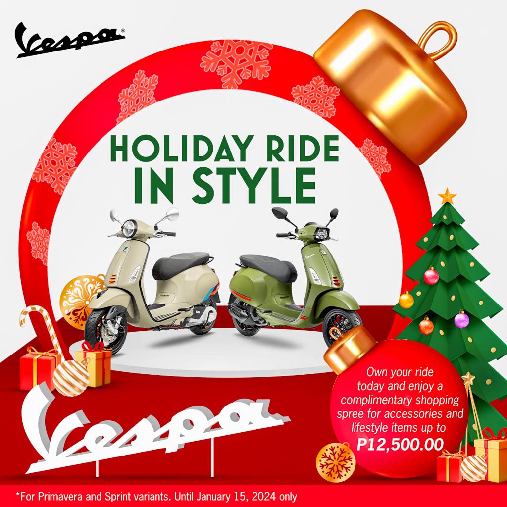 Celebrate the Holidays with Exclusive Promos from Vespa - 2Ner