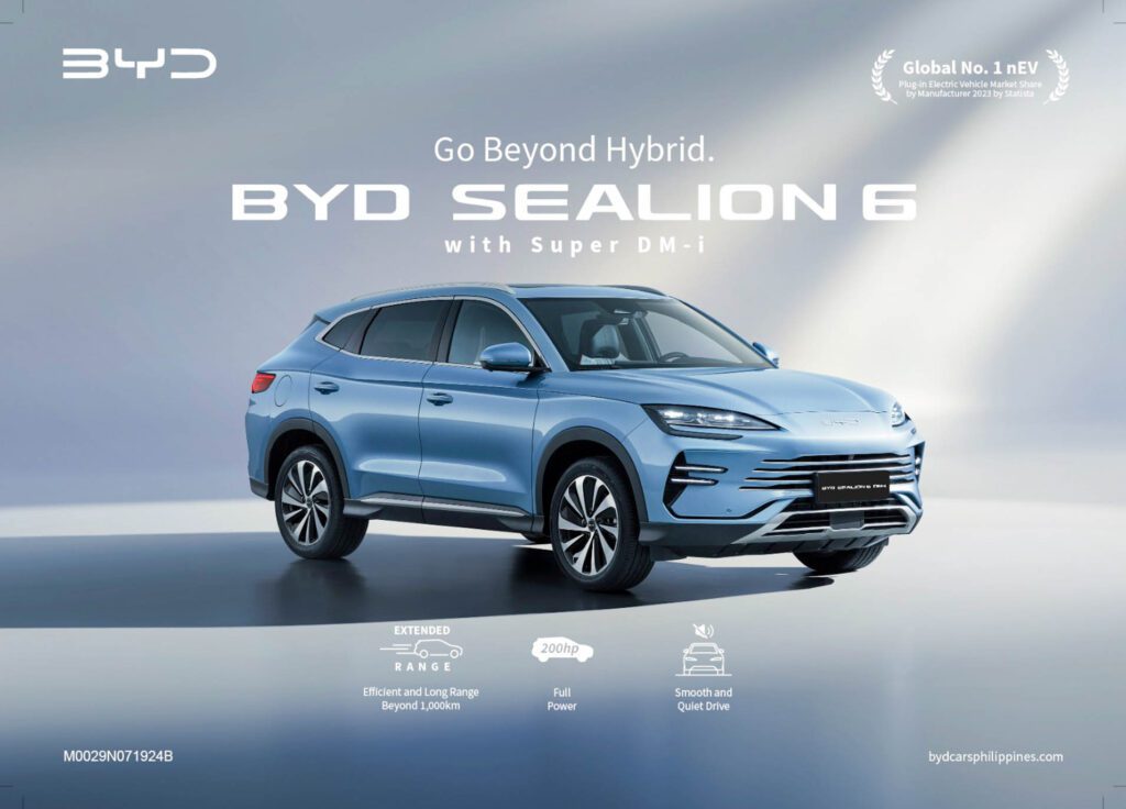 ACMobility and BYD Cars Philippines Unveiled the BYD Sealion 6 DM-i ...